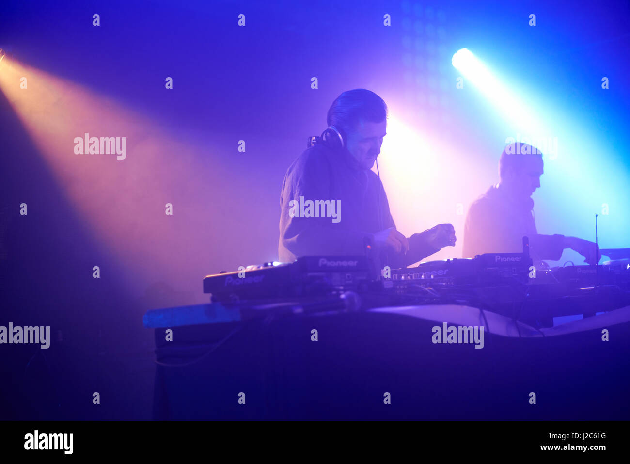 DJ Live onstage Stock Photo - Alamy