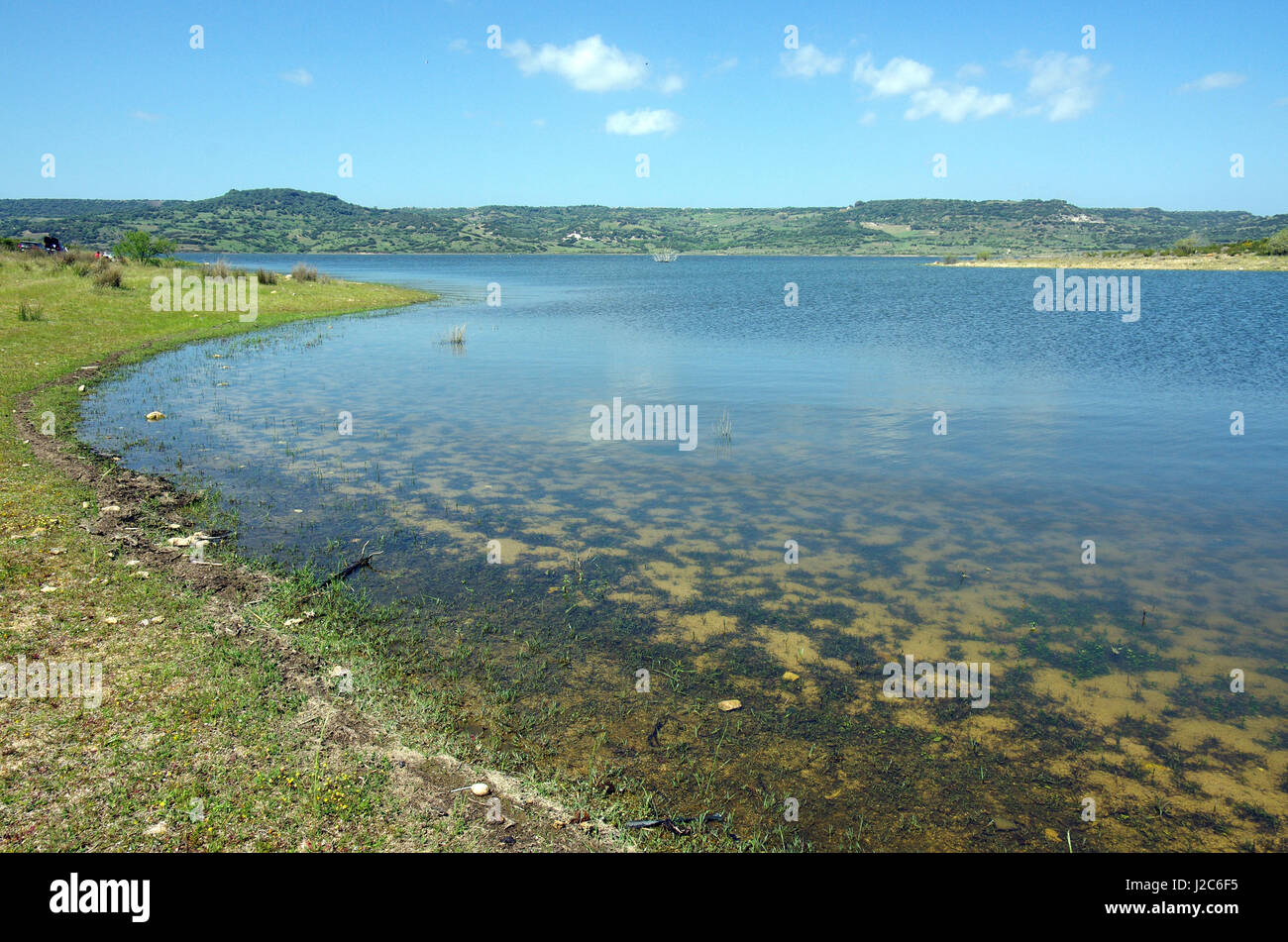 Sardinia, Omodeo Lake Stock Photo - Alamy