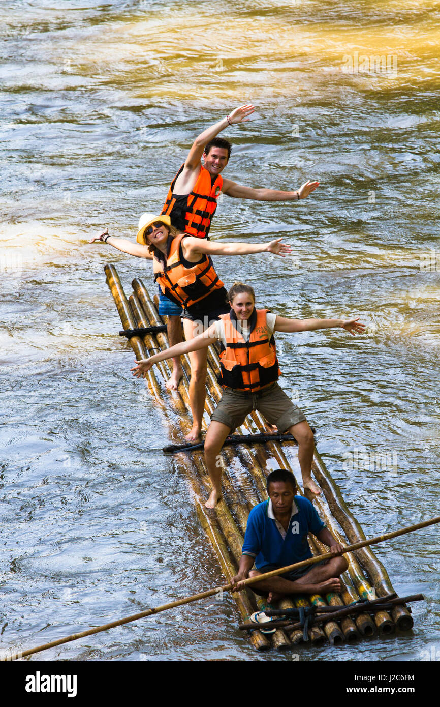 Bamboo raft chang mai hi-res stock photography and images - Alamy