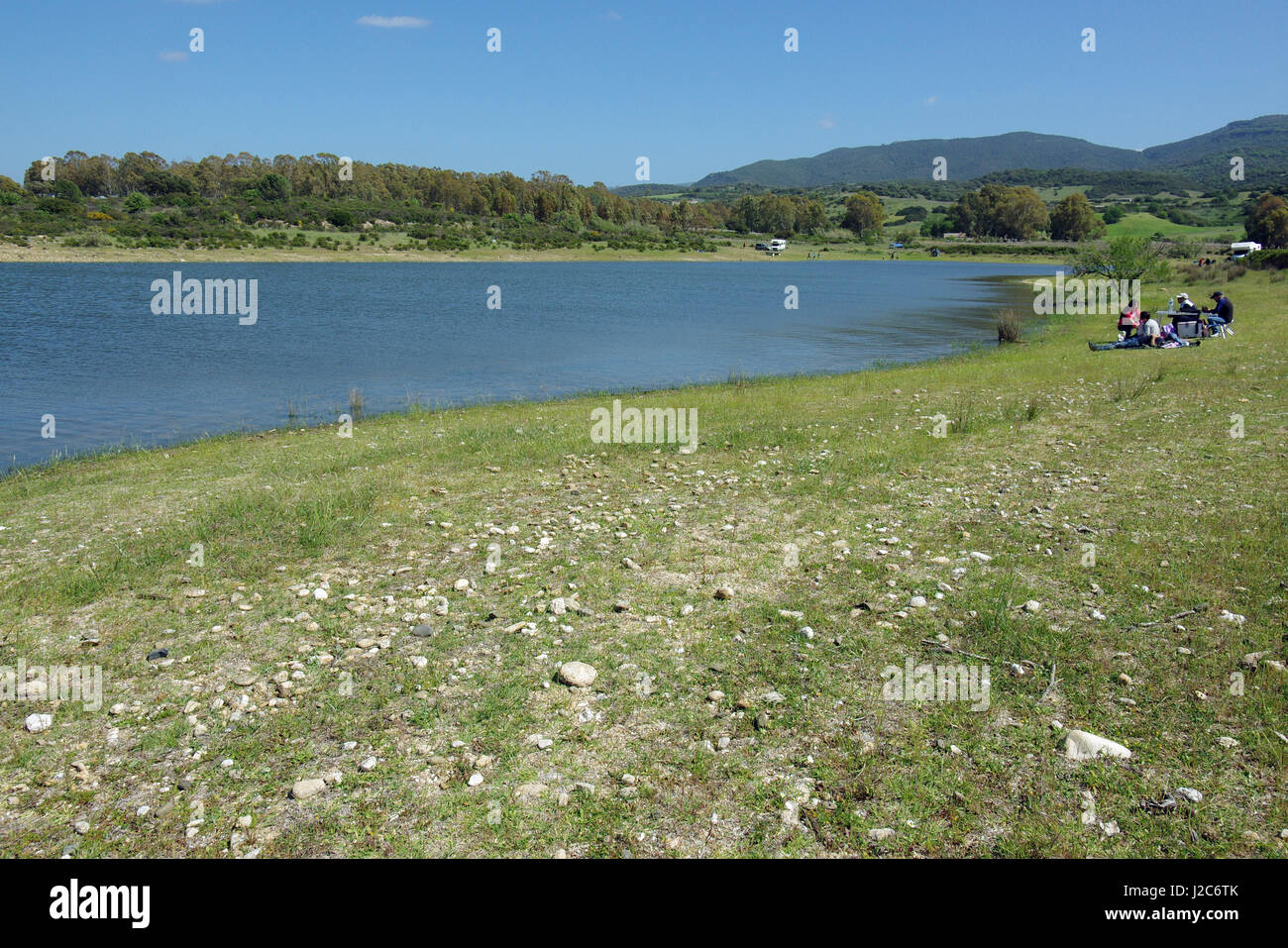 Sardinia, Omodeo Lake Stock Photo - Alamy