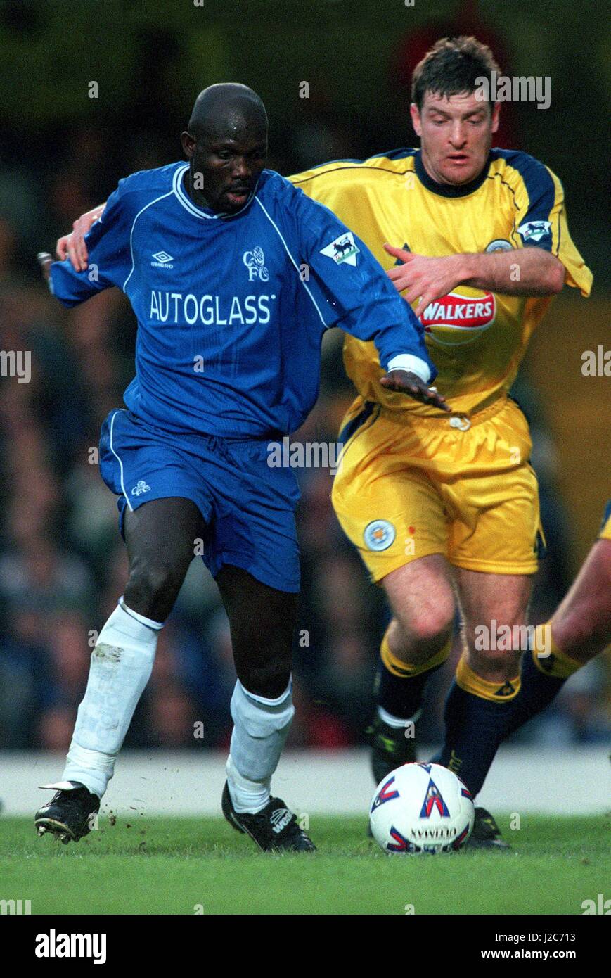 GEORGE WEAH & GERRY TAGGART CHELSEA V LEICESTER CITY 15 January 2000 ...