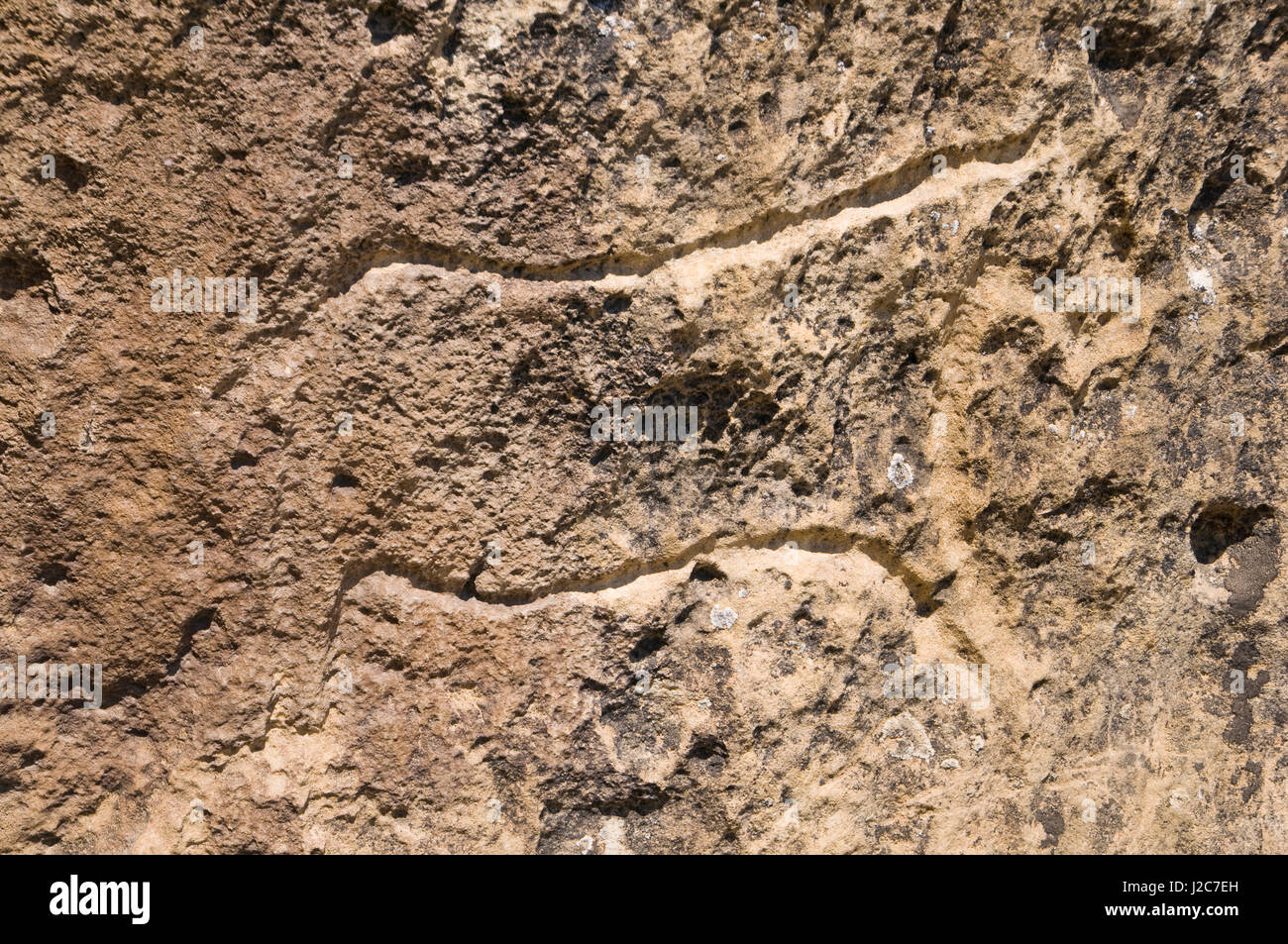 Petroglyphs, Qobustan, UNESCO World Heritage Site, Azerbaijan Stock ...