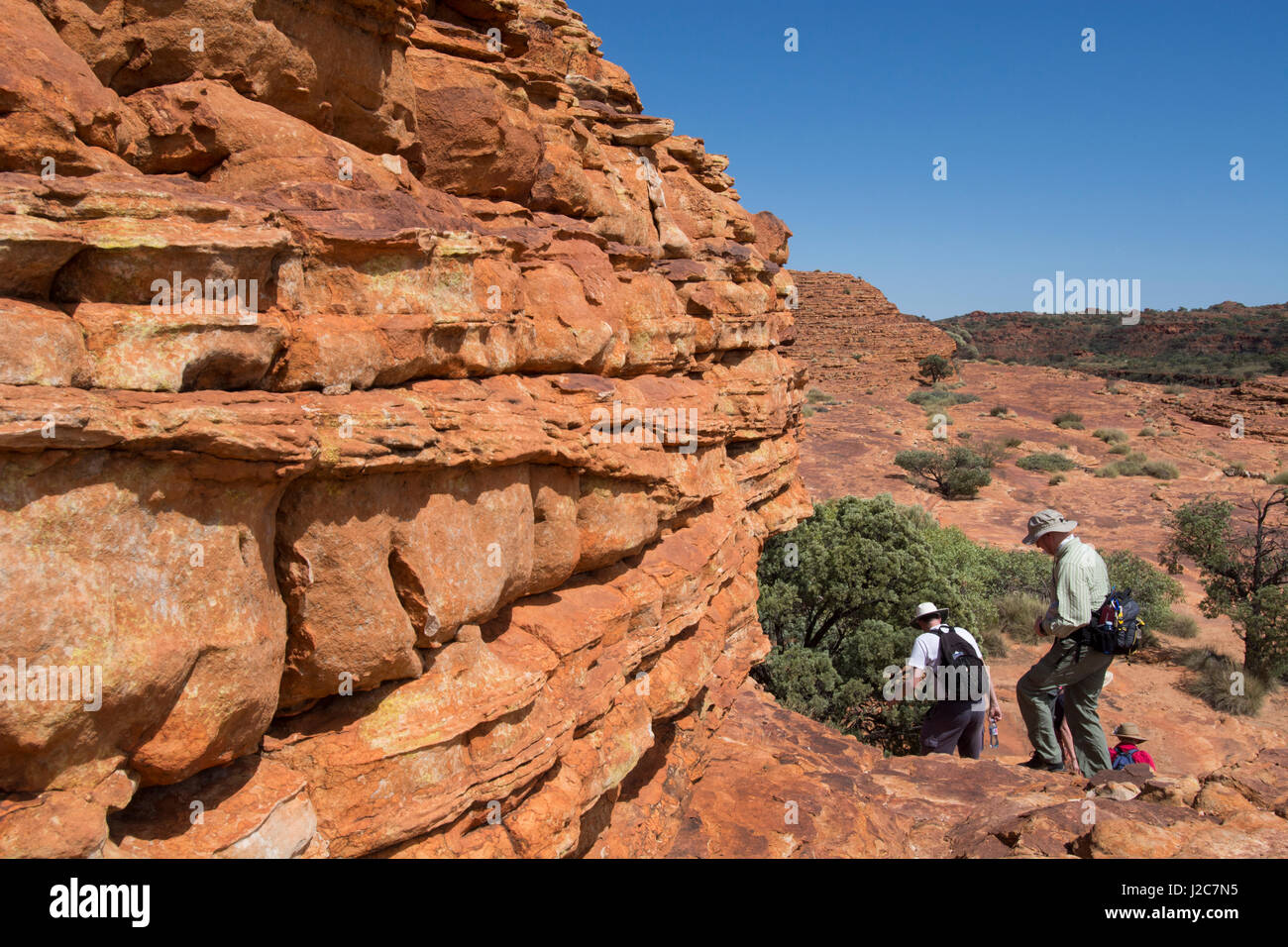 Australia, Watarrka National Park. Kings Canyon, Rim Walk. Challenging ...
