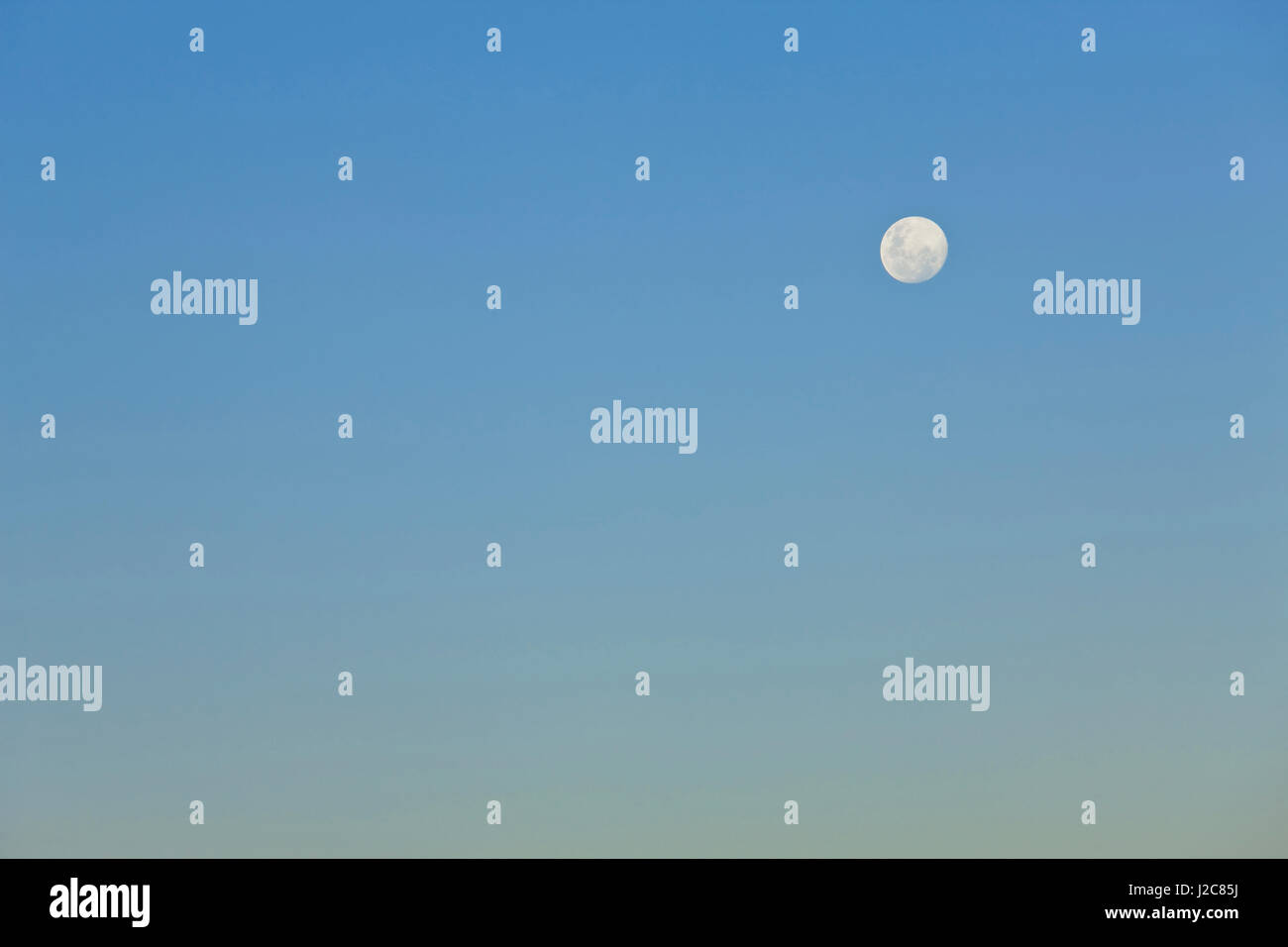 Nearly full Moon, Australia Stock Photo - Alamy