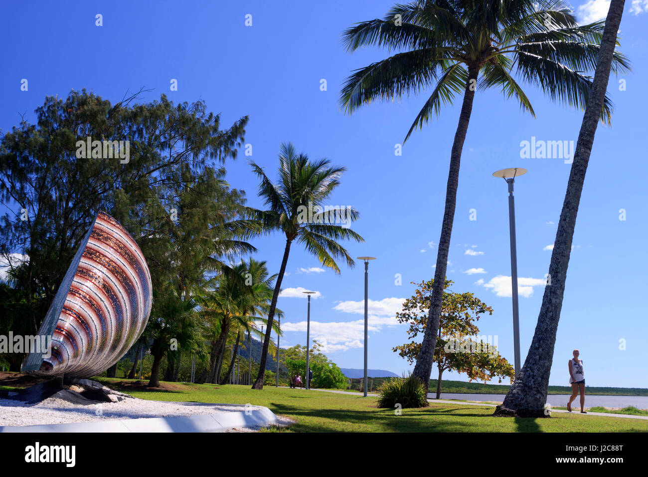 Public art is a popular attraction on the Cairns Esplanade foreshore in ...