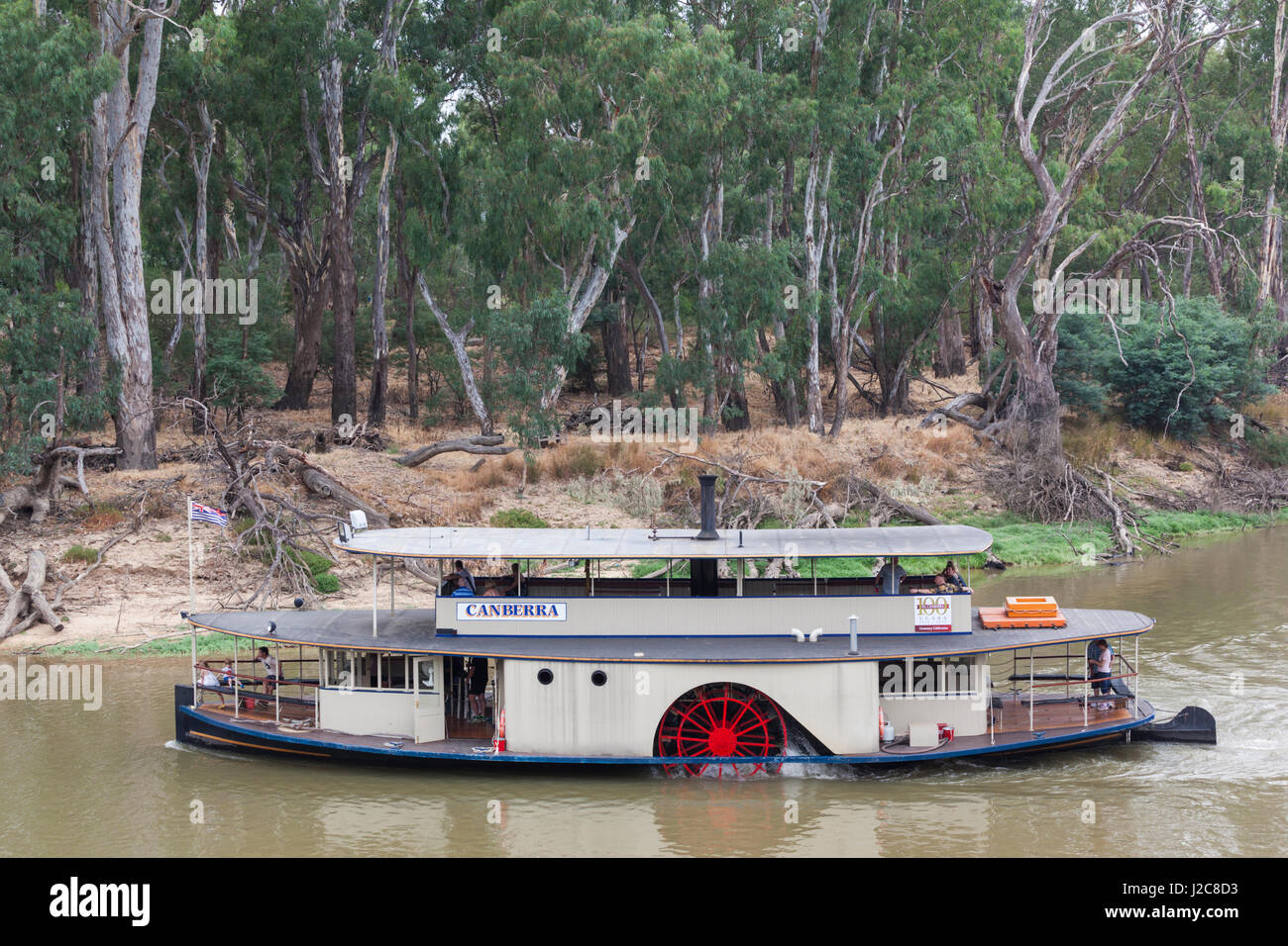 Australia, Victoria, Echuca, Historic Port of Echuca, Murray River ...