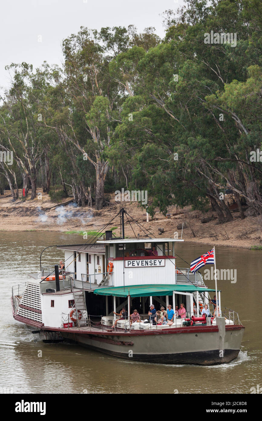Australia, Victoria, Echuca, Historic Port of Echuca, Murray River ...