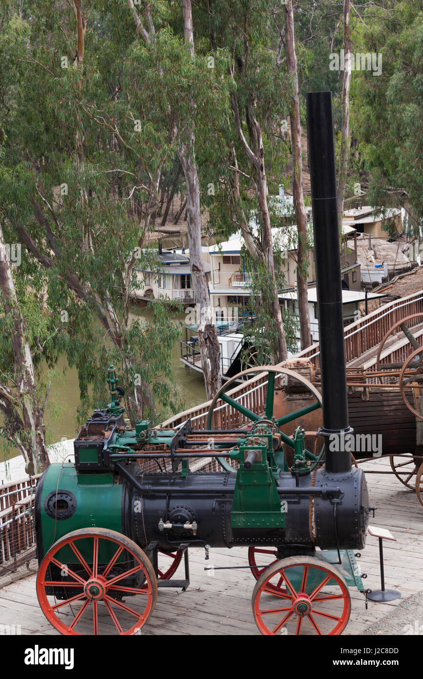 Australia, Victoria, Echuca, Historic Port of Echuca, Murray River ...