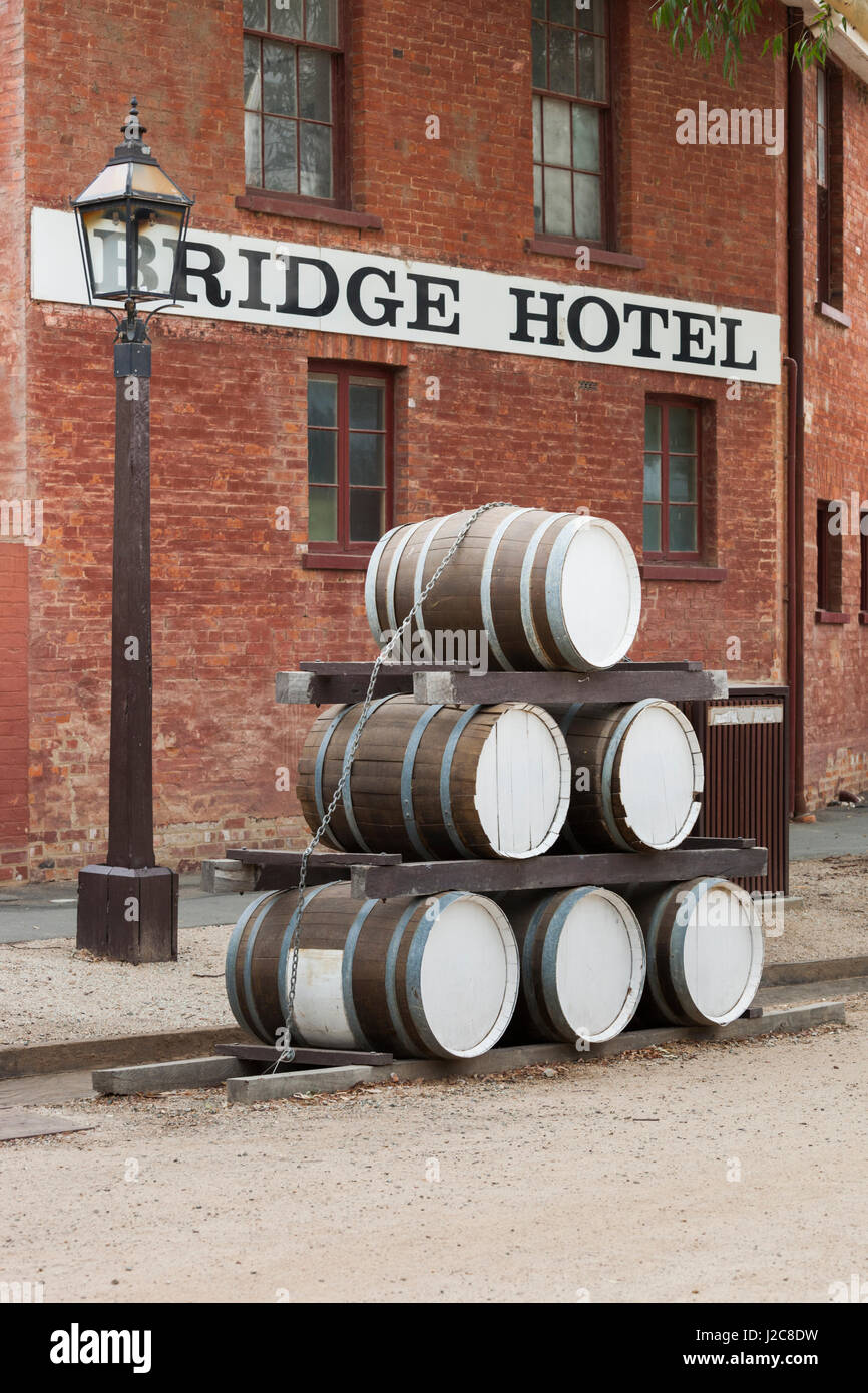 Australia, Victoria, Echuca, Historic Port of Echuca, Murray River ...