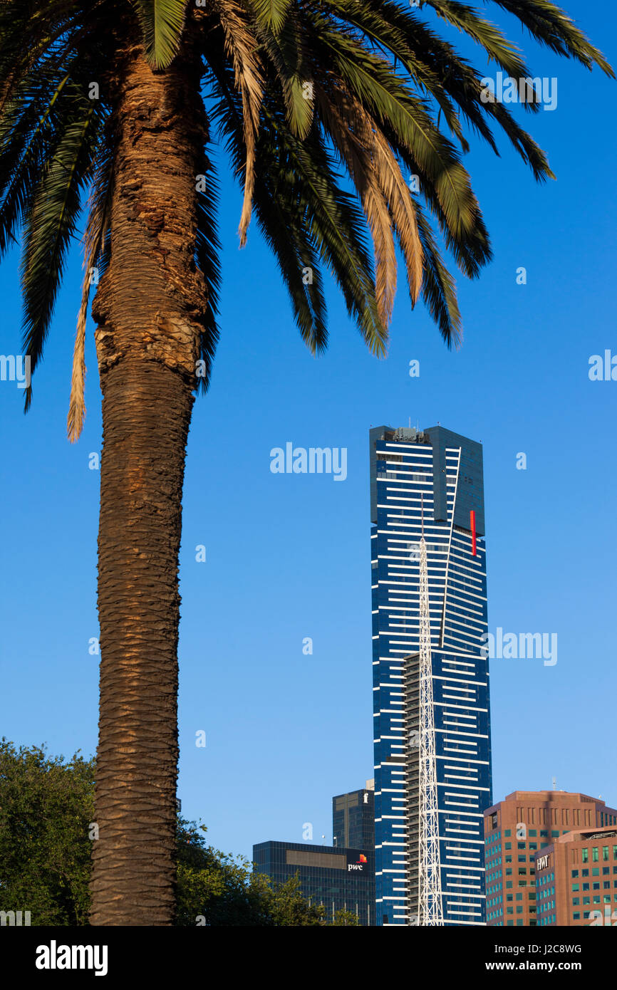 Australia, Victoria, Melbourne, Southbank, Eureka Tower, morning Stock ...