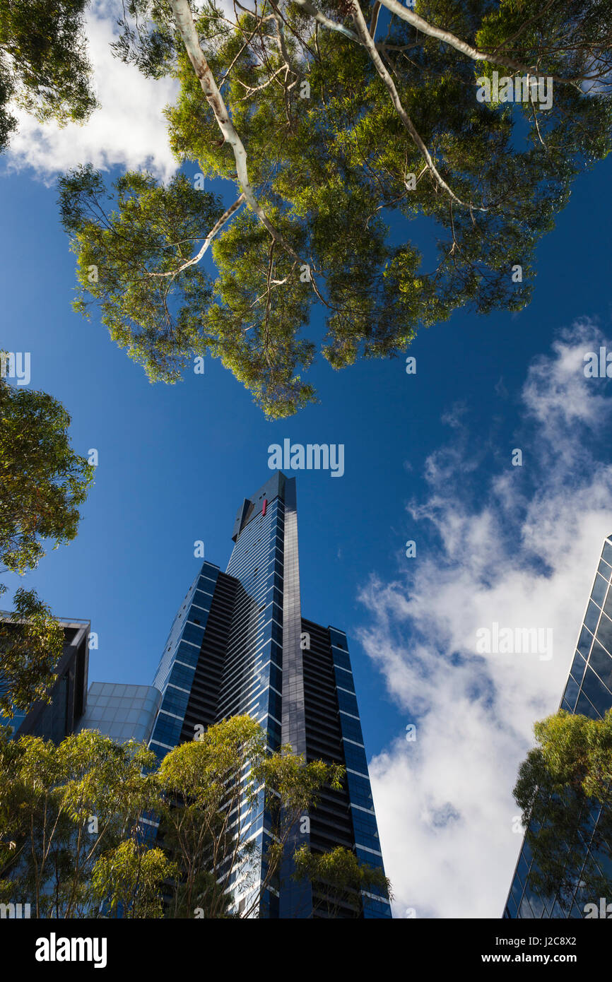 Australia, Victoria, Melbourne, Southbank, Eureka Tower, morning Stock ...