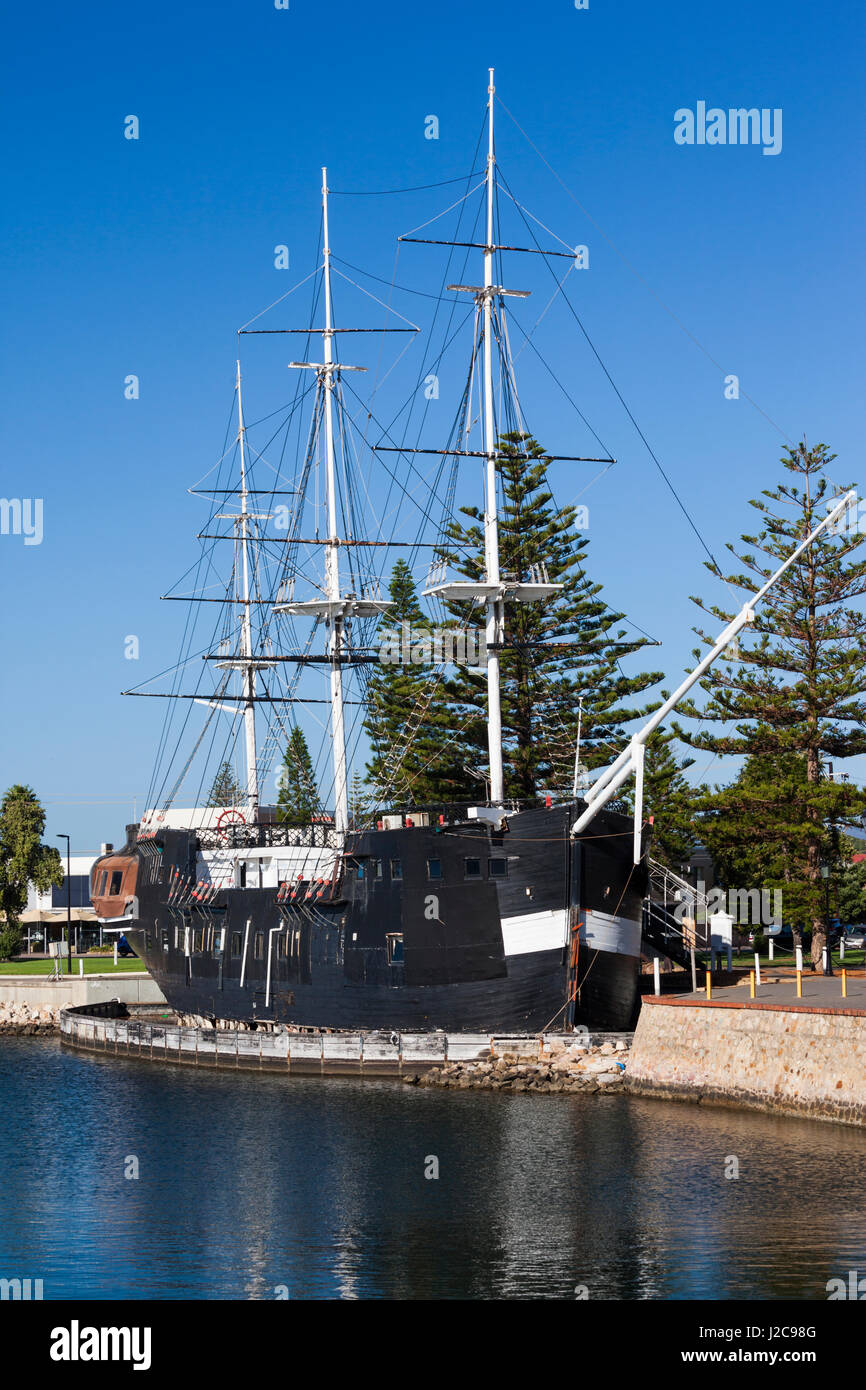 Australia, Glenelg, waterfront, HMS Buffalo, restaurant ship Stock ...
