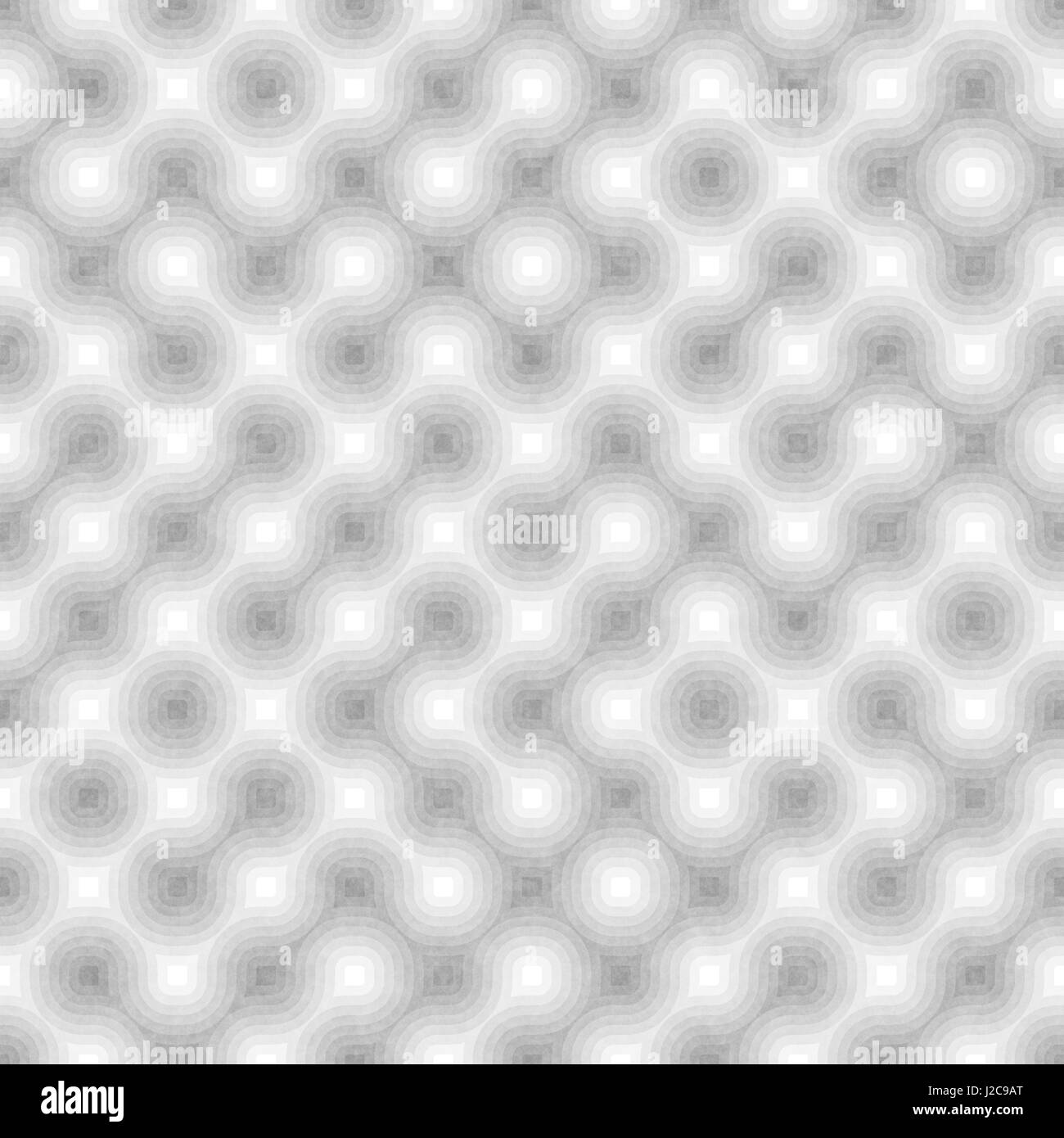 Seamless Black and White Tangled Round Stripes. Textured Geometric ...