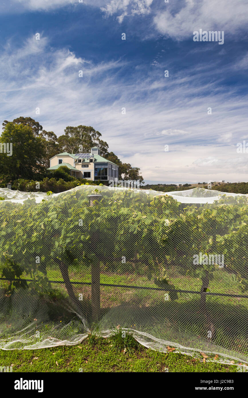 Australia, Adelaide Hills, Hahndorf, Hahndorf Hill Winery, exterior ...