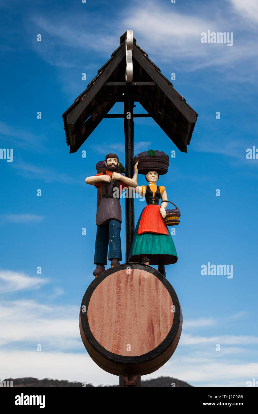 Australia, Barossa Valley, Tanunda, Grant Burge Winery, sign Stock ...