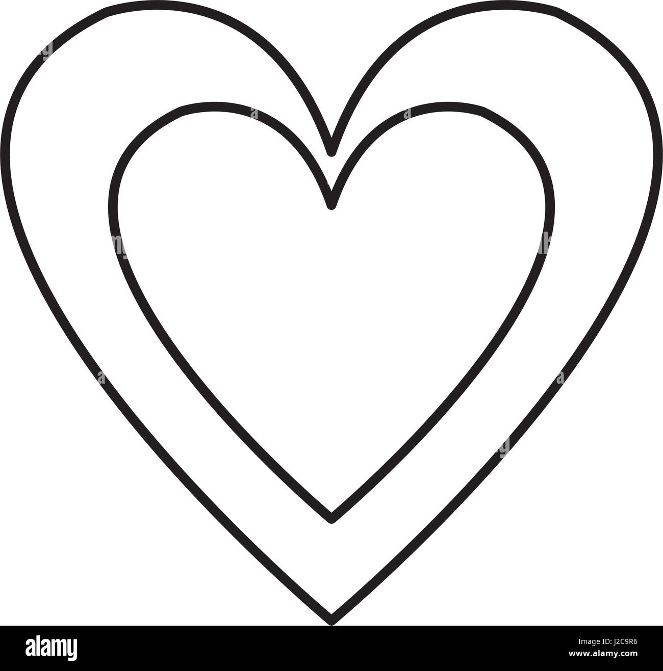 heart shape vector design Stock Vector Image & Art - Alamy