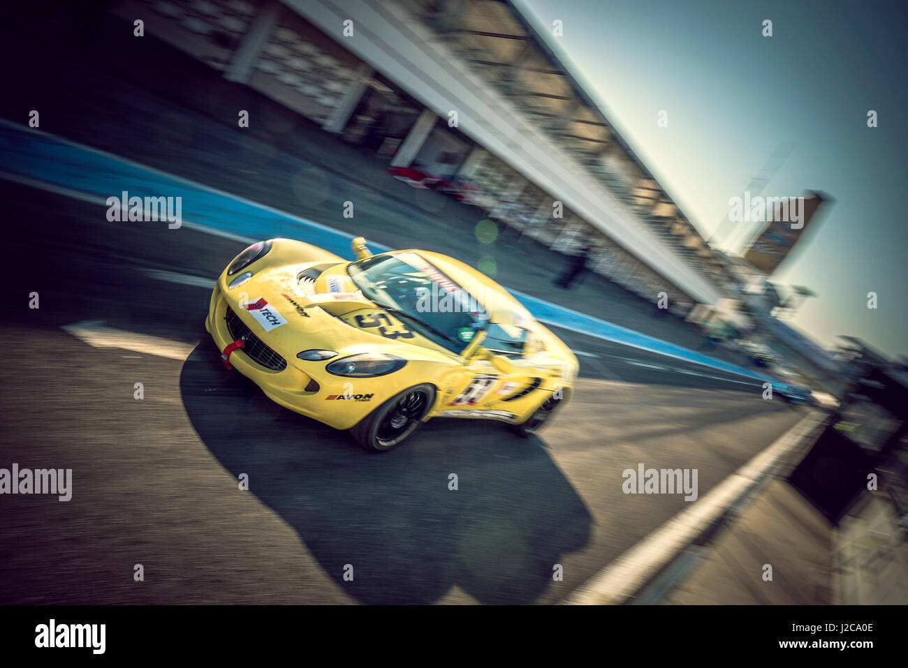 Lotus Elise Racing Car - Car Race Stock Photo - Alamy