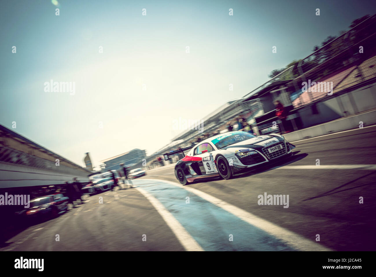 Audi R8 Race Car - Car Race Stock Photo - Alamy