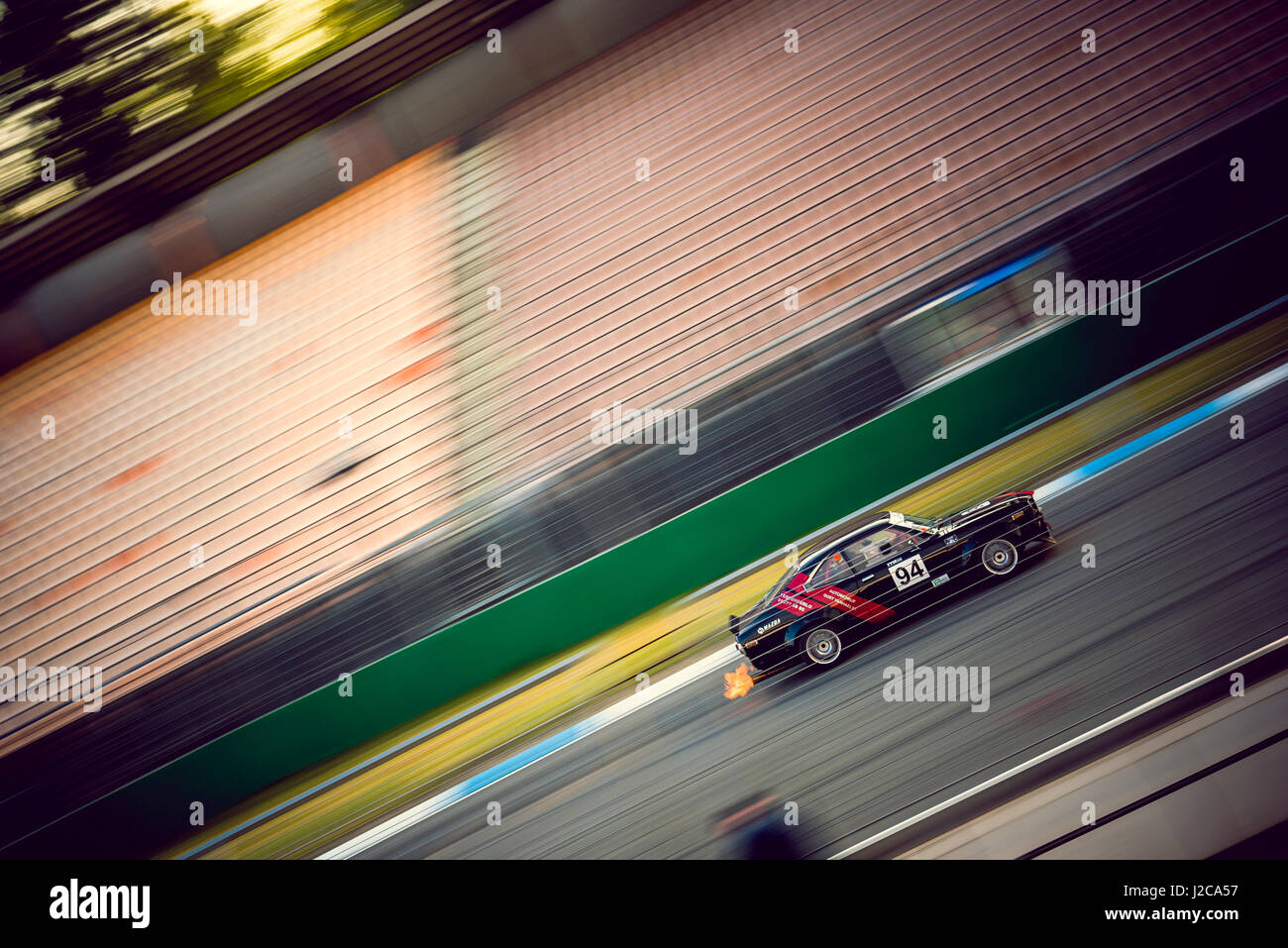 Mazda RX3 - Classic Car Racing Stock Photo - Alamy