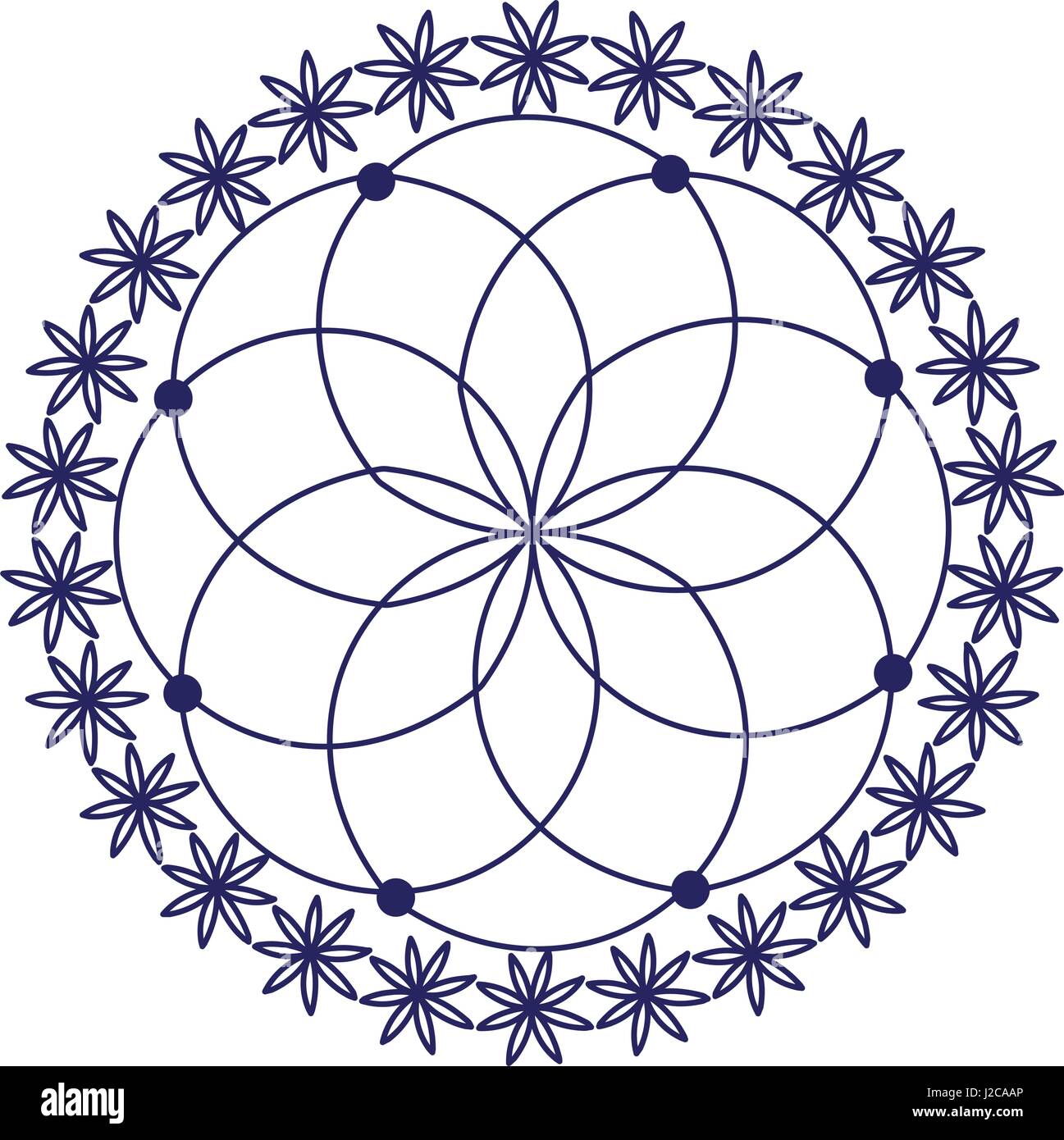 Mandala flower design Stock Vector Image & Art - Alamy