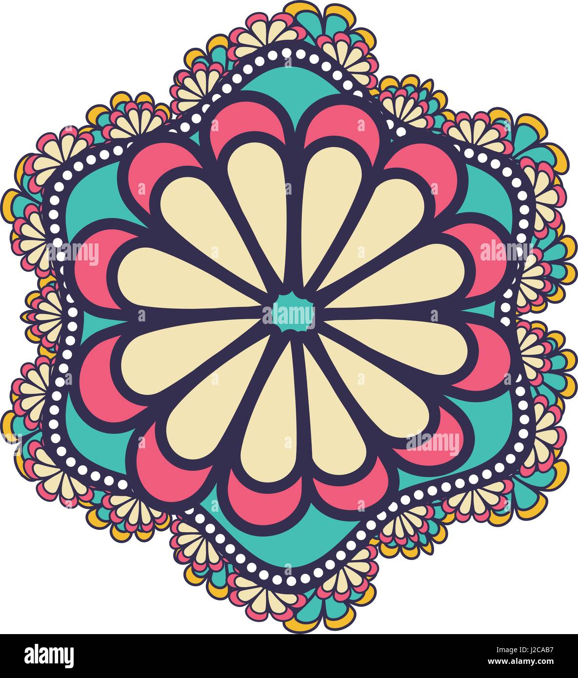 Mandala flower design Stock Vector Image & Art - Alamy