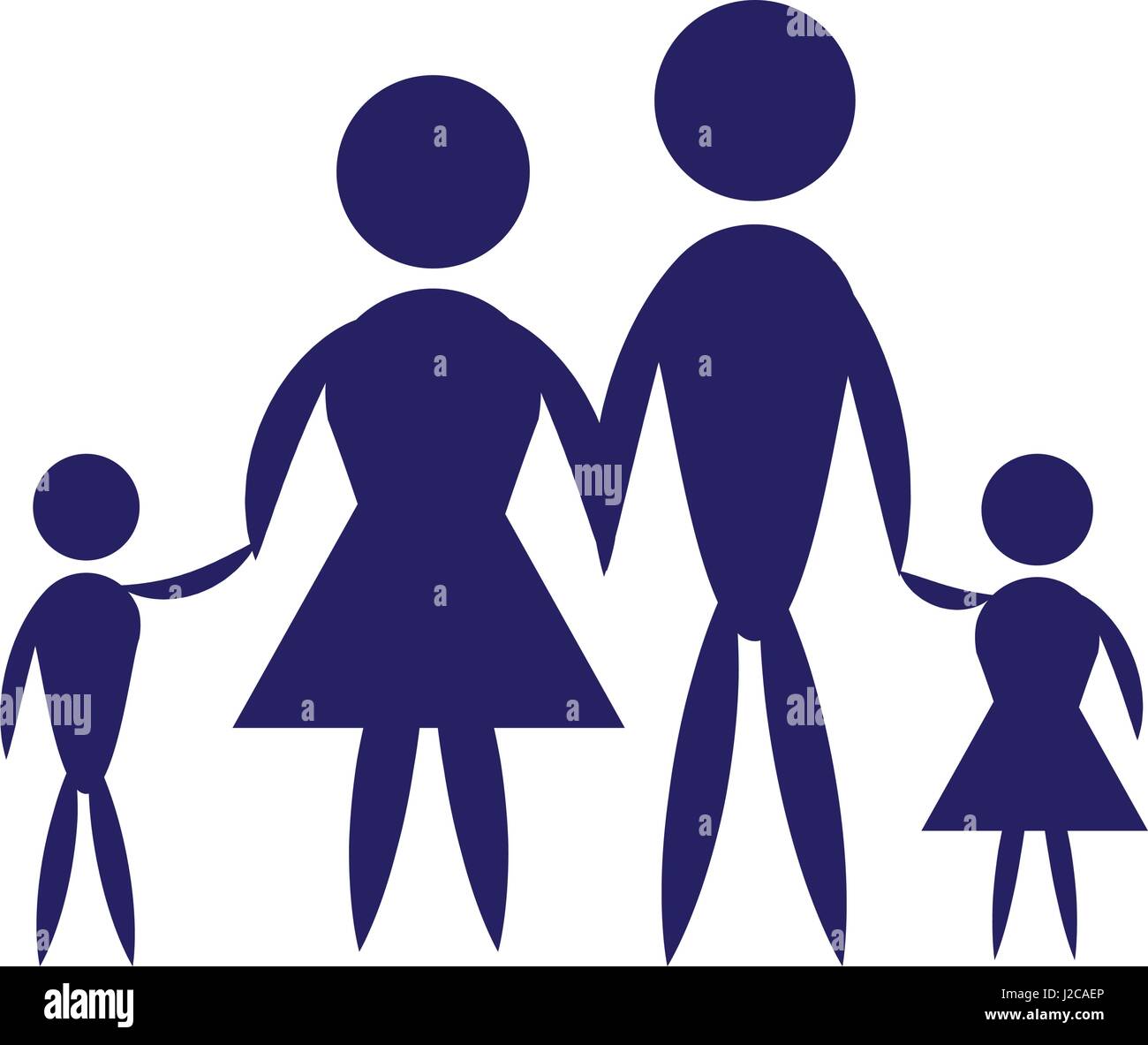 Family, pictogram father, mother and son Stock Vector Image & Art - Alamy