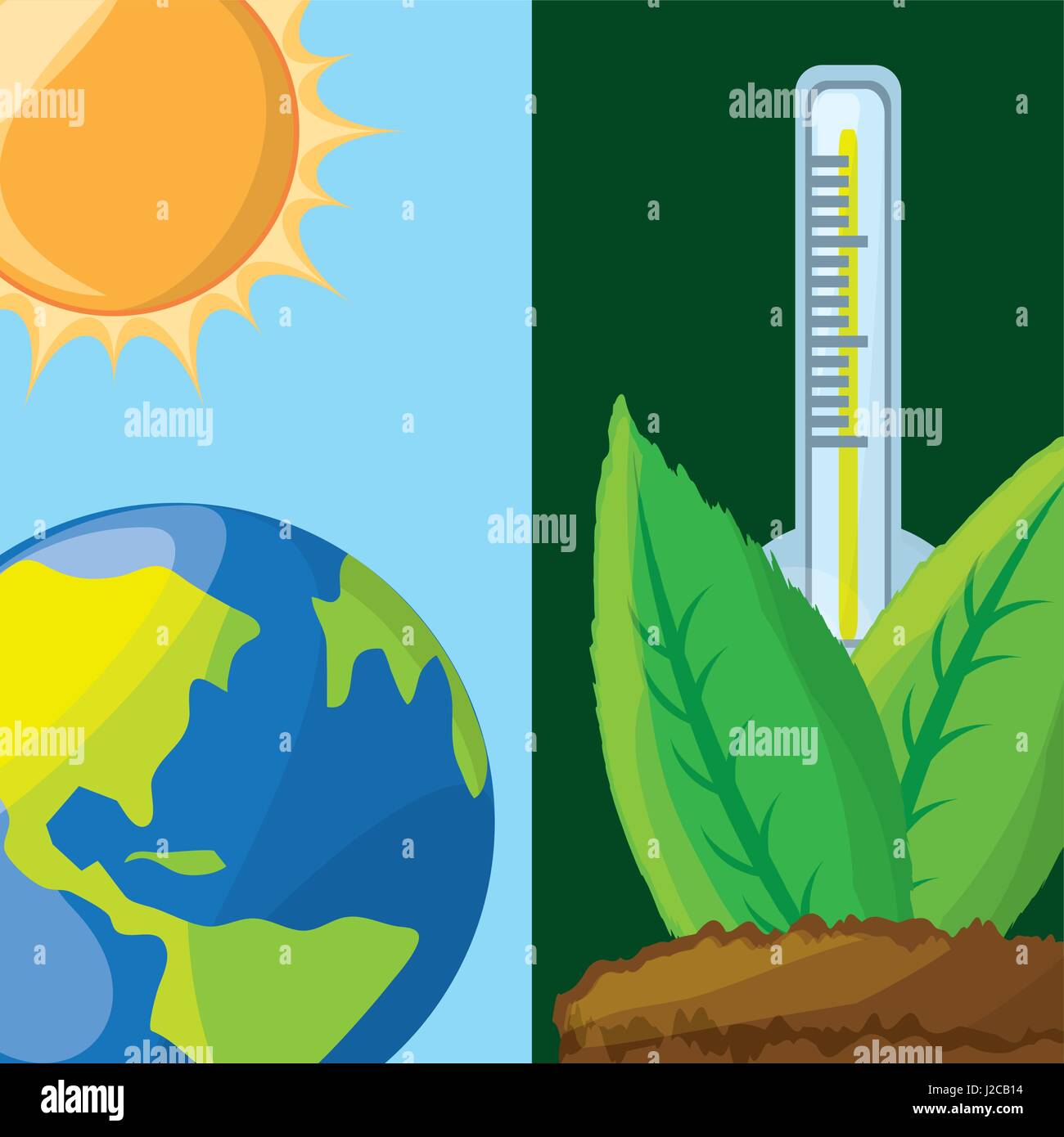 temperature measurement in the ecosystem Stock Vector Image & Art - Alamy
