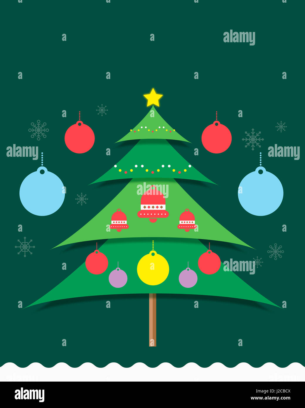 Infographic data with Christmas tree Stock Photo - Alamy