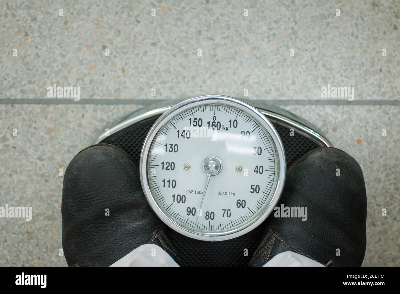 Close up standing weighing scales hi-res stock photography and images ...