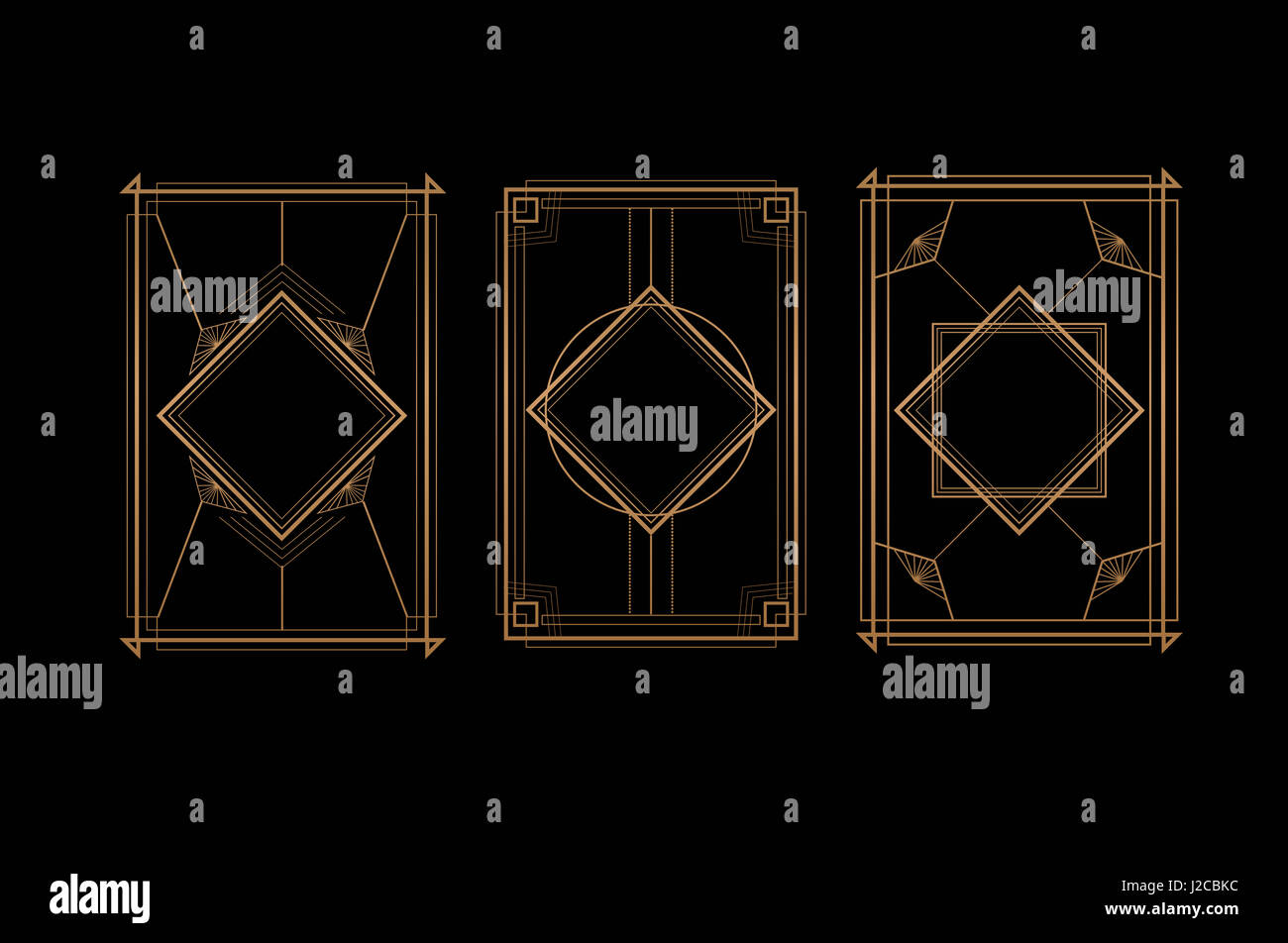 Geometric gold figures Stock Photo - Alamy