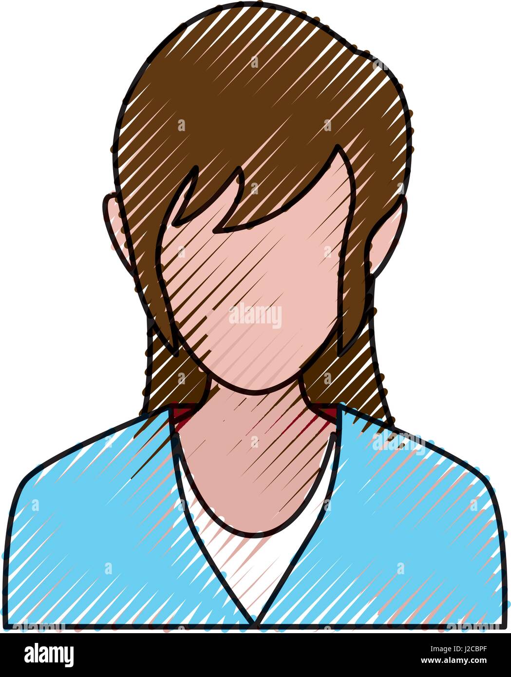 Woman faceless profile Stock Vector Image & Art - Alamy