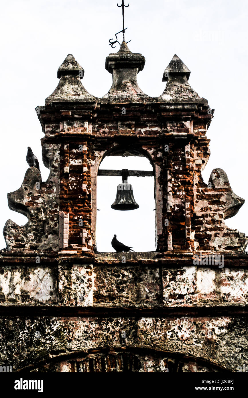 Old San Juan, Puerto Rico, Ancient Bell Tower, Spires, and Pigeons ...