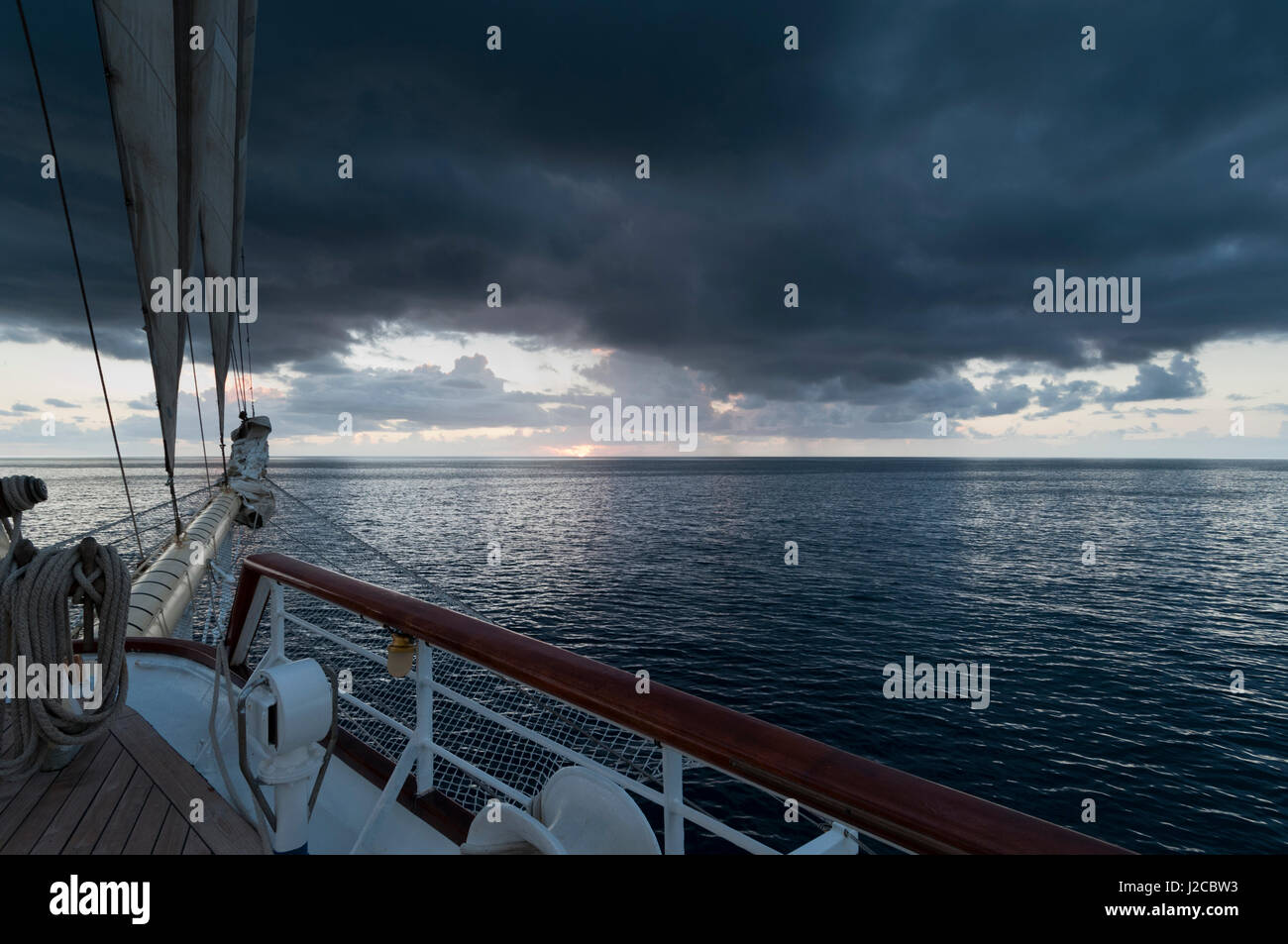 Star Clipper sailing cruise ship, Nevis, Caribbean Stock Photo - Alamy