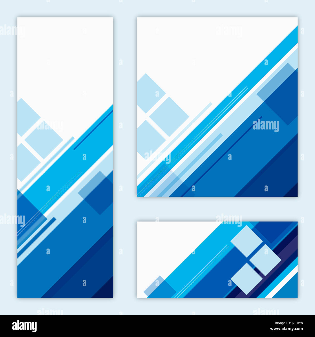 Design with blue rectangles and diagonal lines Stock Photo - Alamy