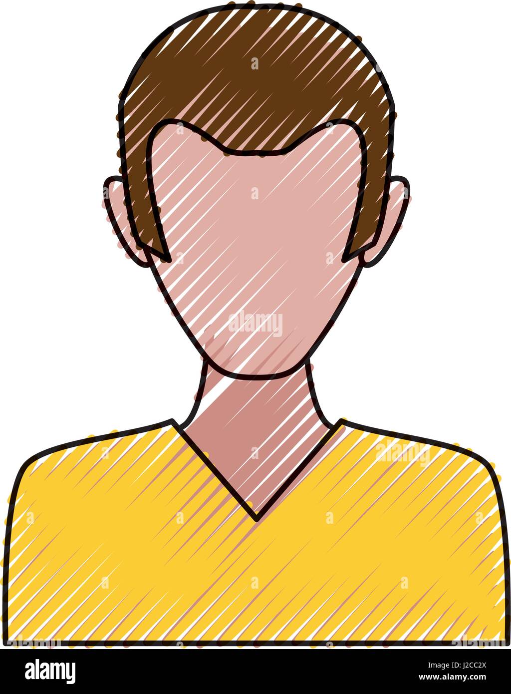 Male profile faceless Stock Vector Image & Art - Alamy