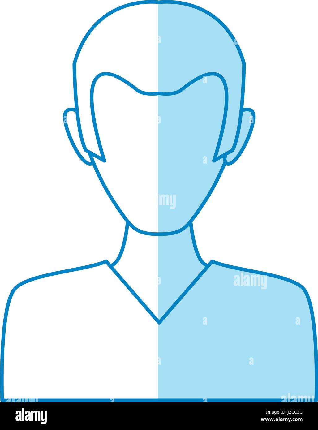 Male profile faceless Stock Vector Image & Art - Alamy