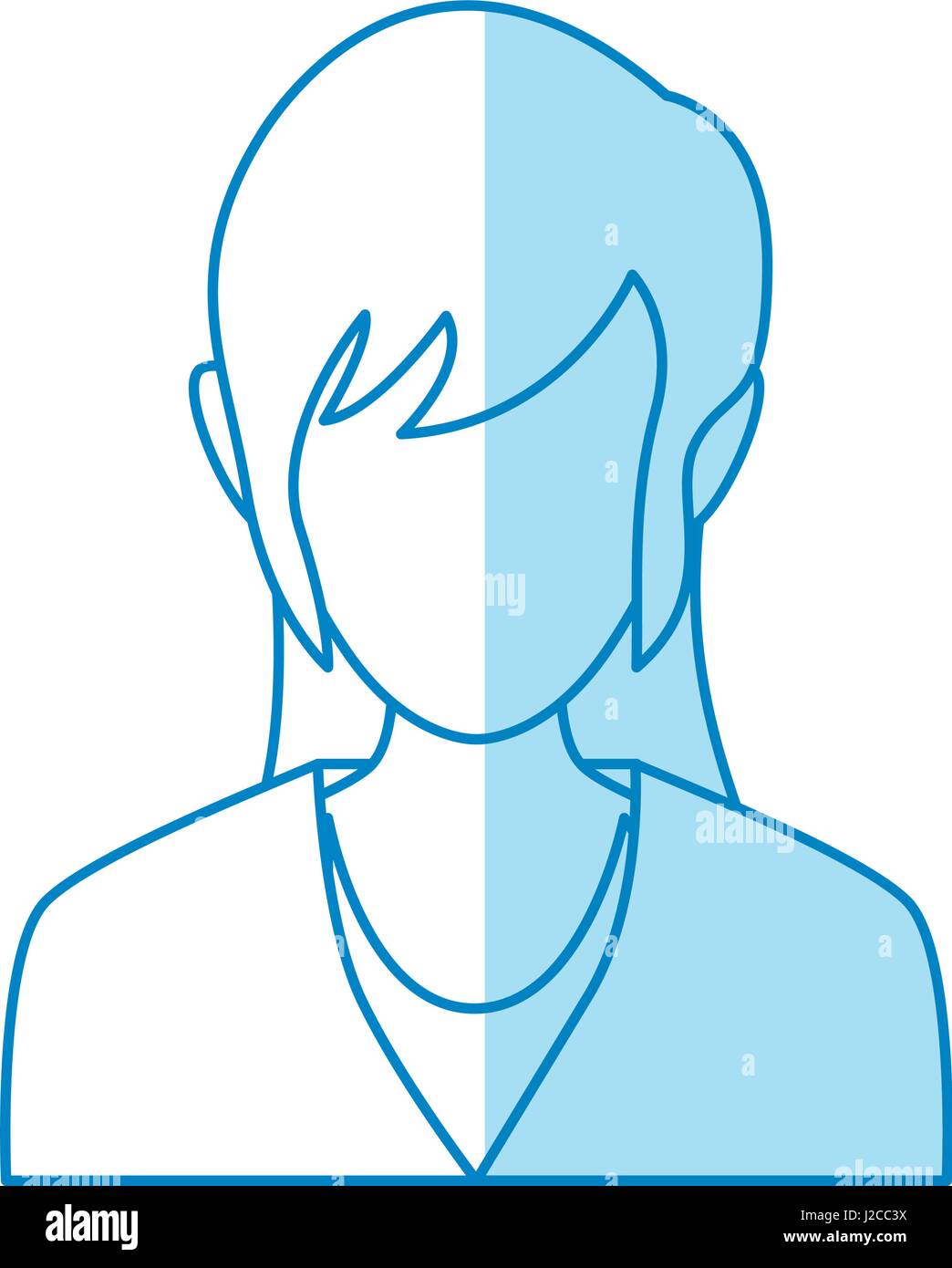 Woman faceless profile Stock Vector Image & Art - Alamy