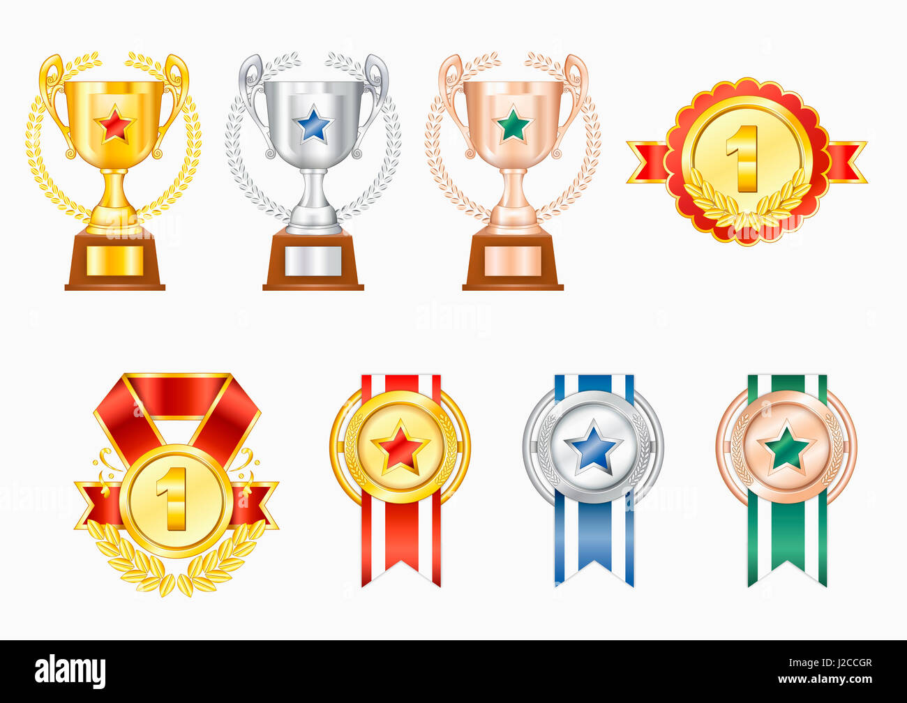Various medals and emblems Stock Photo - Alamy