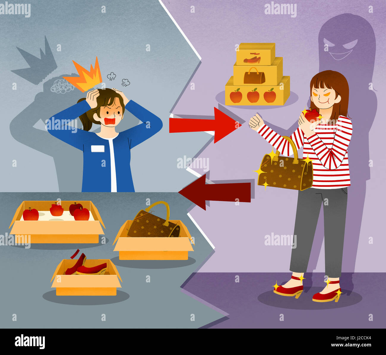 Issue of black consumer Stock Photo - Alamy