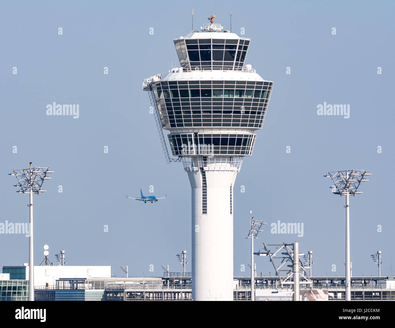 Munich airport control tower hi-res stock photography and images - Alamy