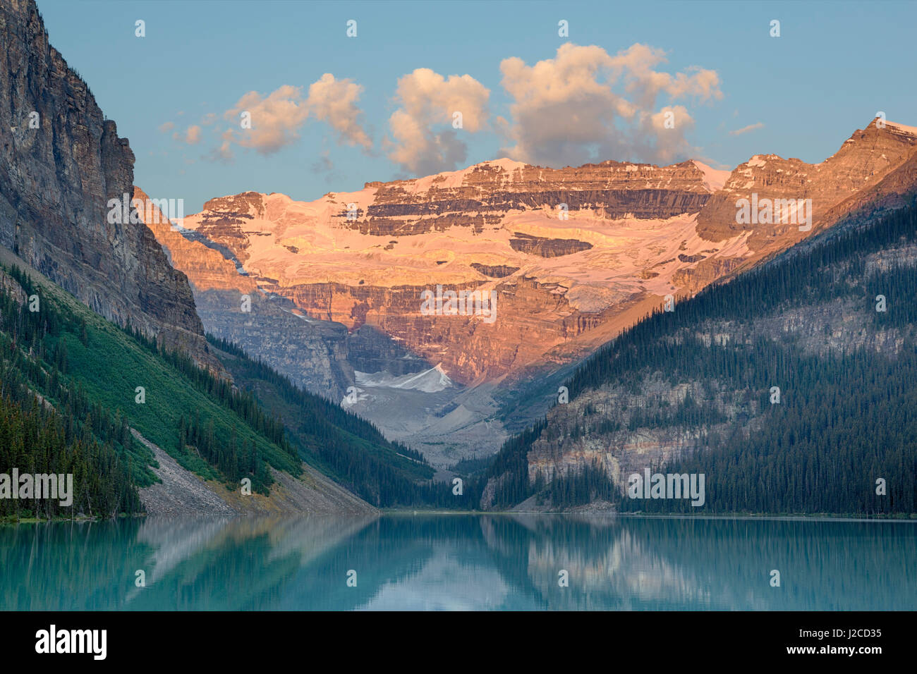Canada, Banff National Park, Lake Louise, with Mount Victoria and ...