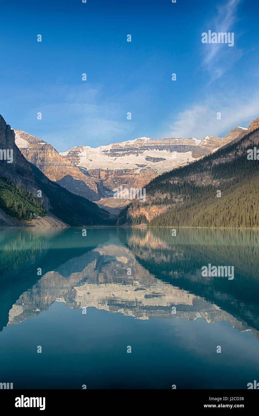 Canada, Banff National Park, Lake Louise, with Mount Victoria and ...