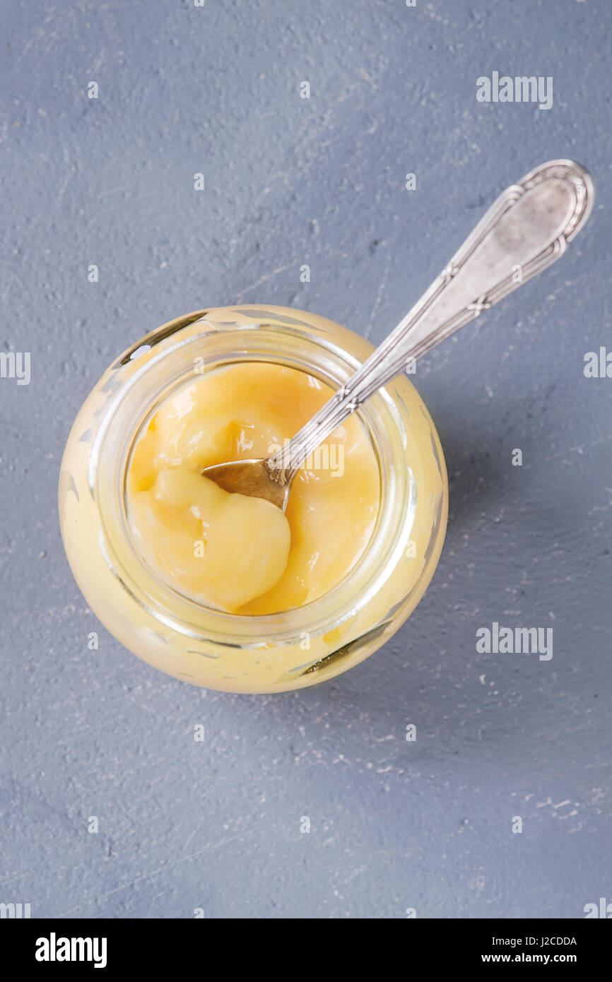 Homemade lemon curd Stock Photo - Alamy