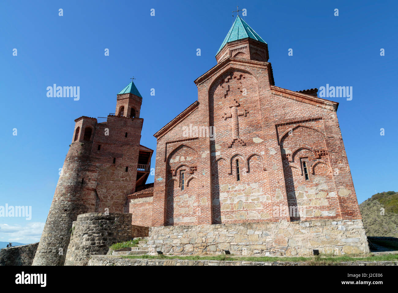 Georgia, Telavi. Gremi Monastery and the surrounding buildings Stock ...