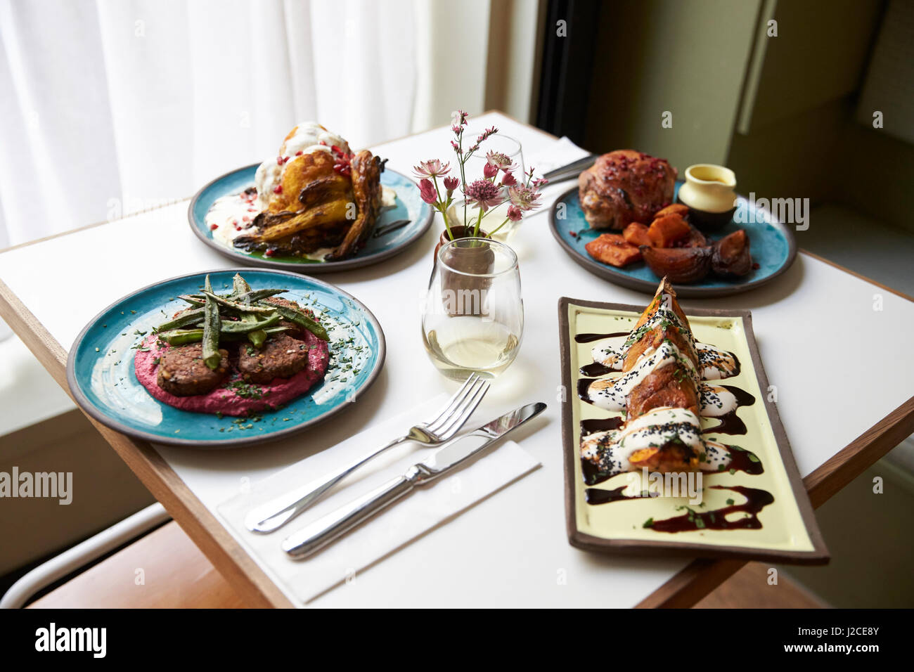 Indian restaurant table setting High Resolution Stock Photography and ...