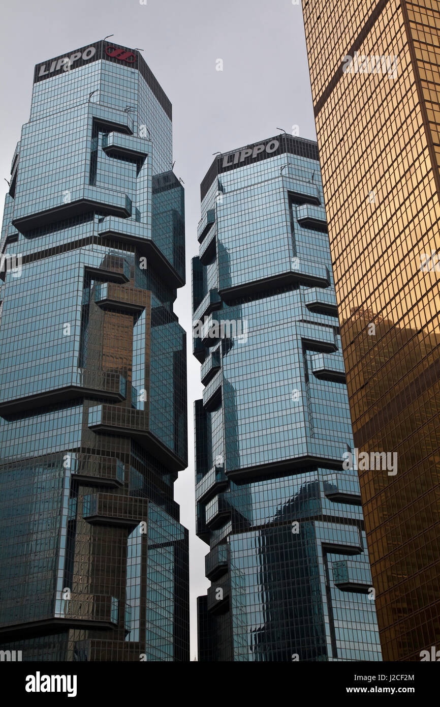 China, Hong Kong, Lippo Center High Rise Building Stock Photo - Alamy