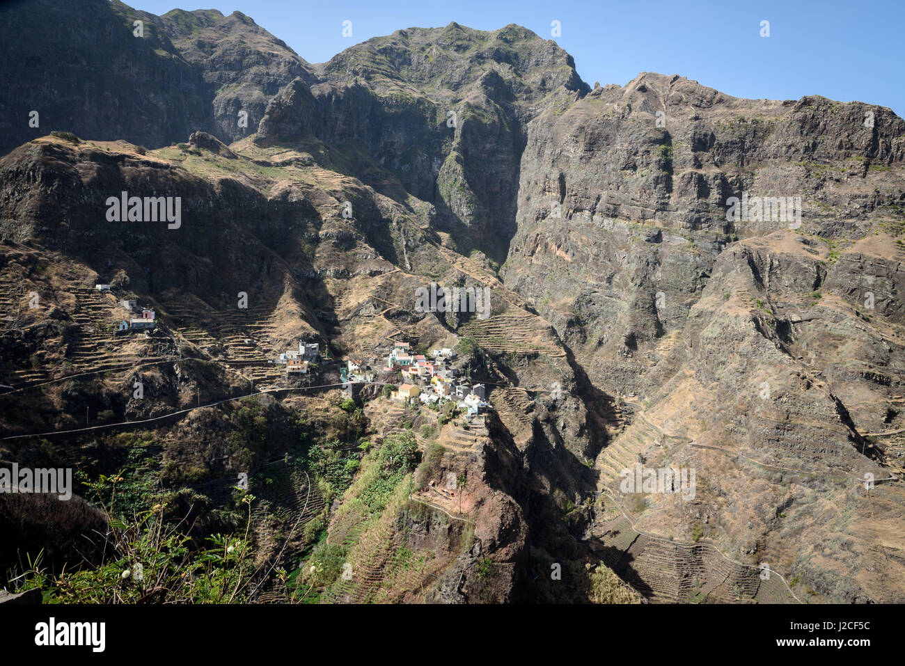Cape Verde, Santo Antao, Ponta do Sol, Fontainhas, the most beautiful ...
