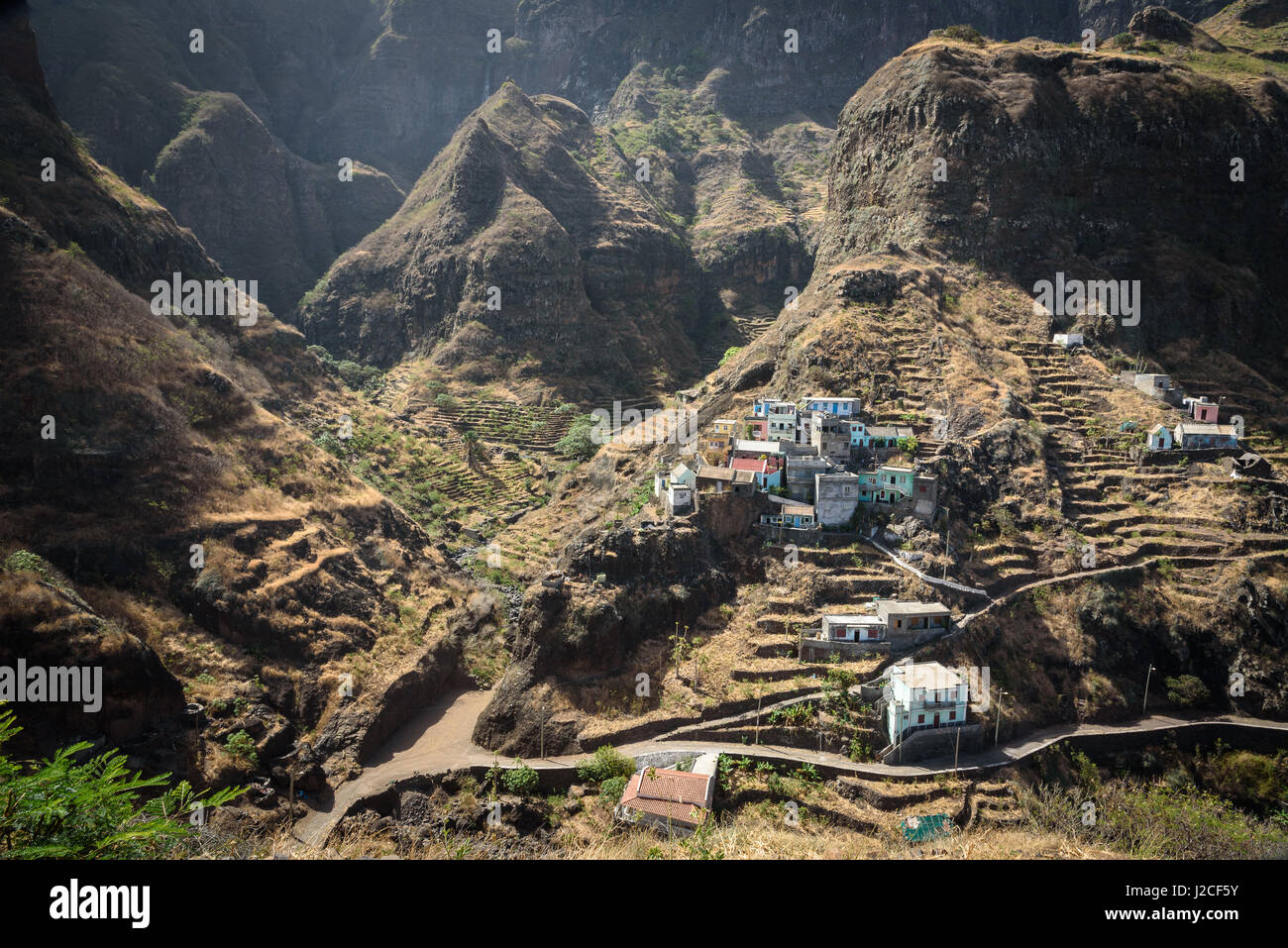 Cape Verde, Santo Antao, Ponta do Sol, Fontainhas, the most beautiful ...
