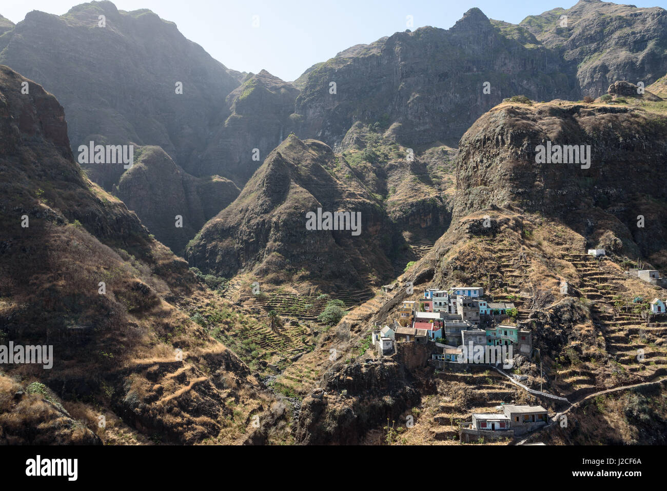 Cape Verde, Santo Antao, Ponta do Sol, Fontainhas, the most beautiful ...