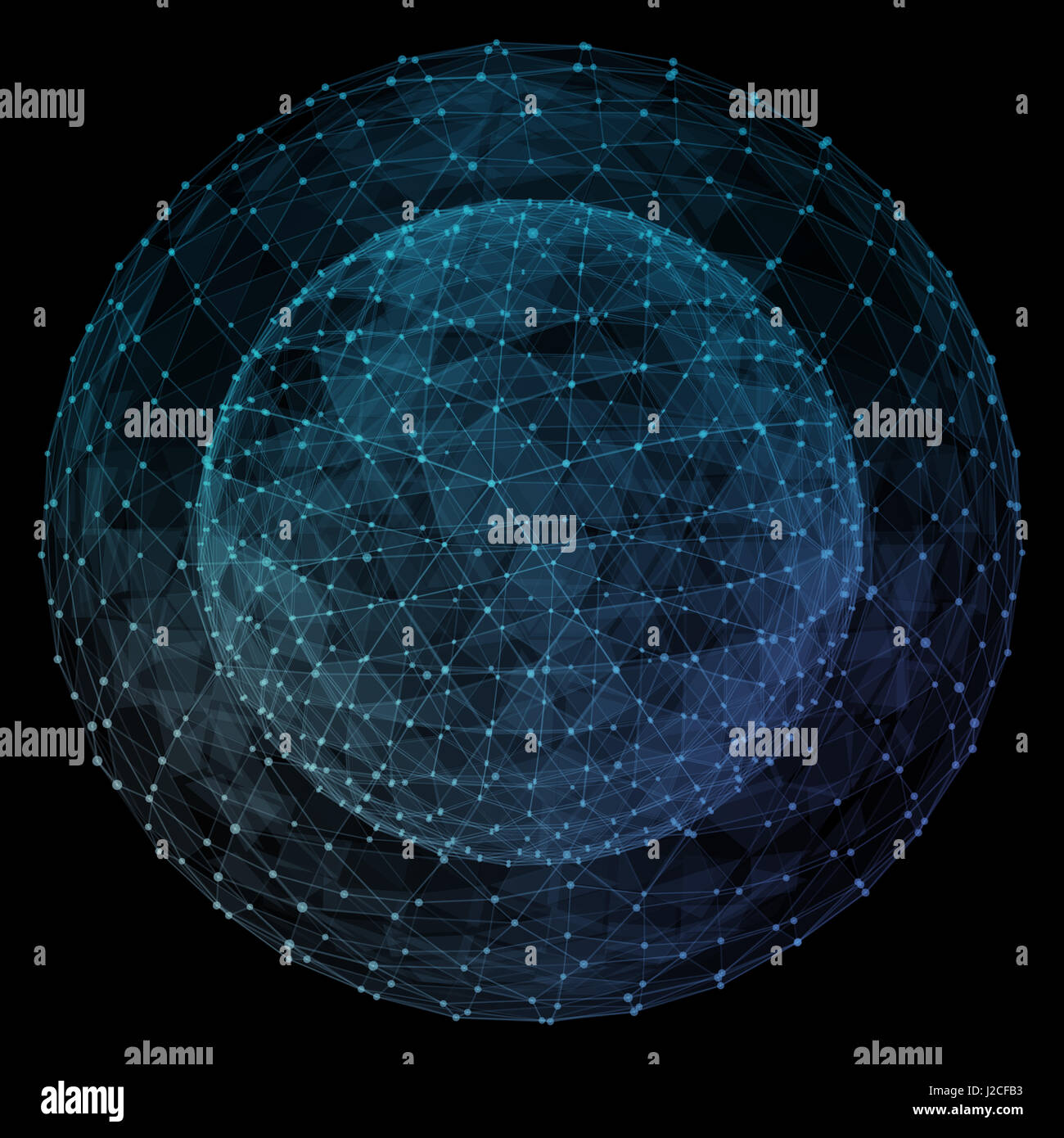 Abstract network globe Stock Photo - Alamy